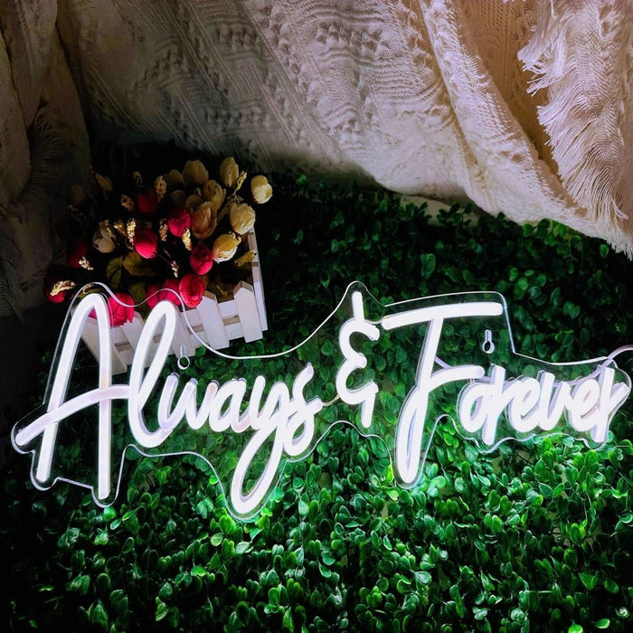 ALWAYS & FOREVER NEON SIGN | Custom LED Neon Signs – Light Your Way