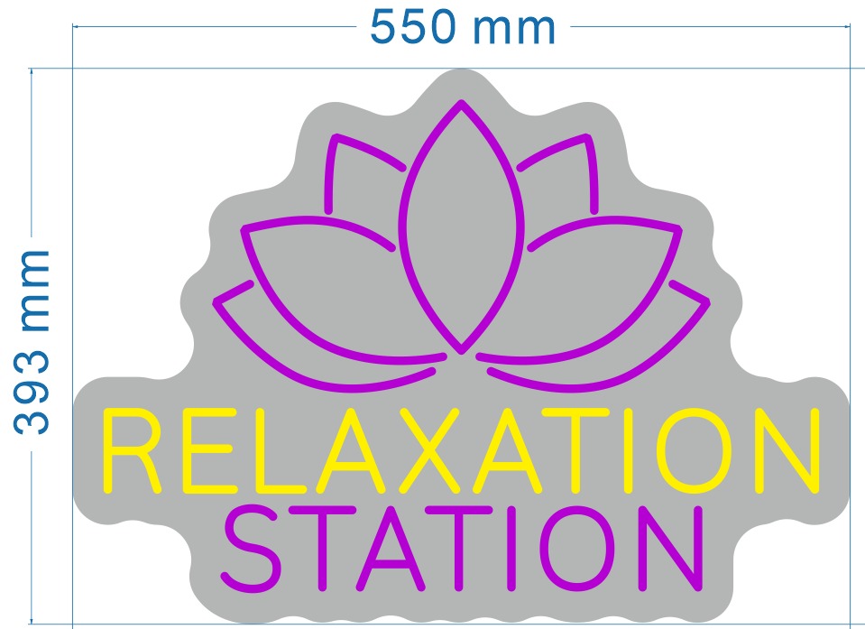 Relaxation Station Custom Neon Sign – Light Your Way