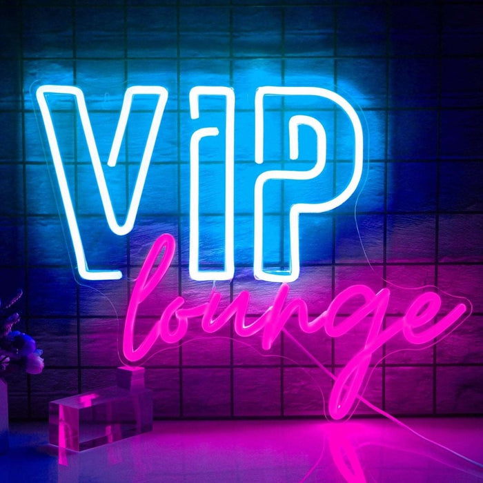 "VIP LOUNGE" NEON SIGN | Light Your Way | LED Neon Signs